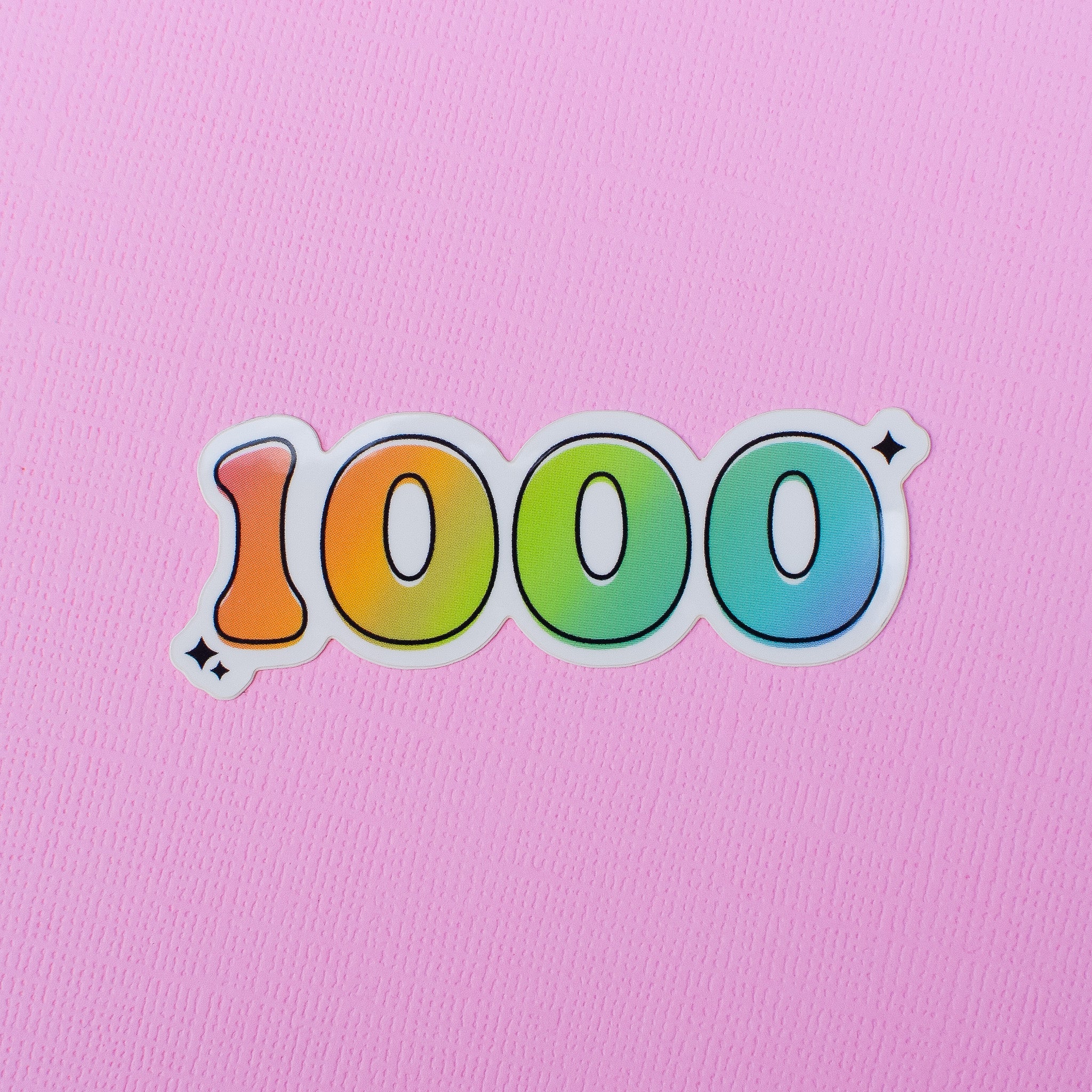 1000 Class Milestone Sticker – healthybunhead